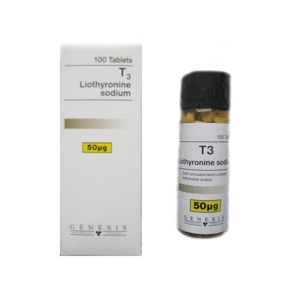 Acquista T3 Tablets Genesis ( LIOTHYRONINE SODIUM ) - Negoziodisteroidi ...